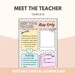 Pastel Polka Dot Meet the Teacher Template (digital Download) - Etsy