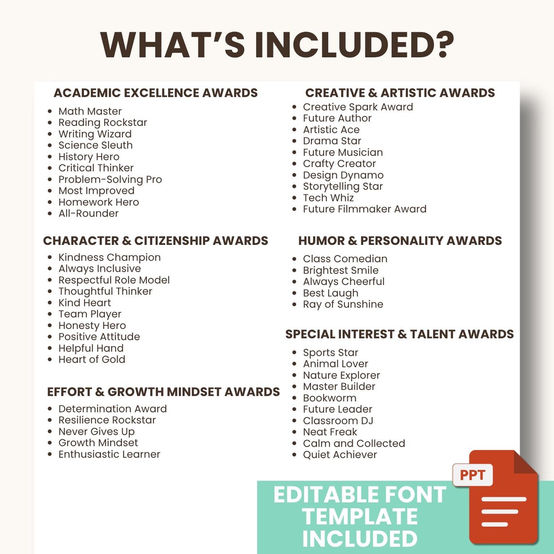 Editable End of Year Student Awards: Rainbow Certificates (digital ...