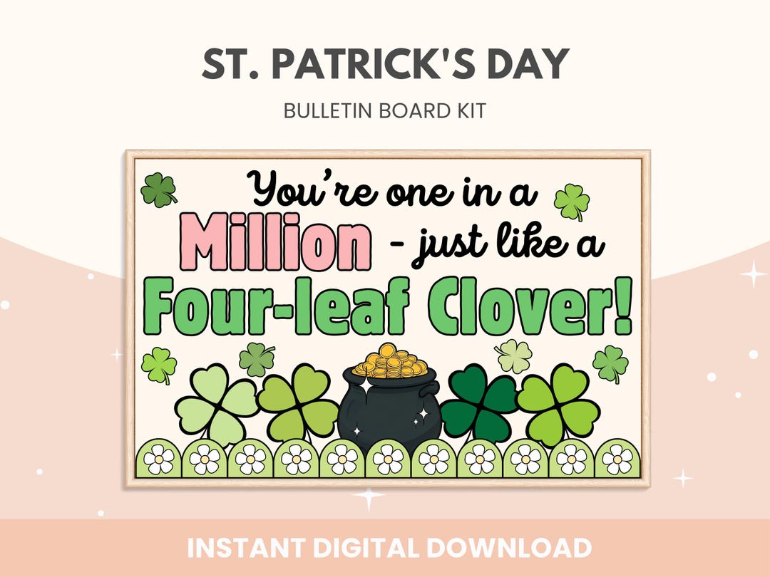 St Patricks Day Classroom Decor | St Patricks Day Bulletin Board Kit ...