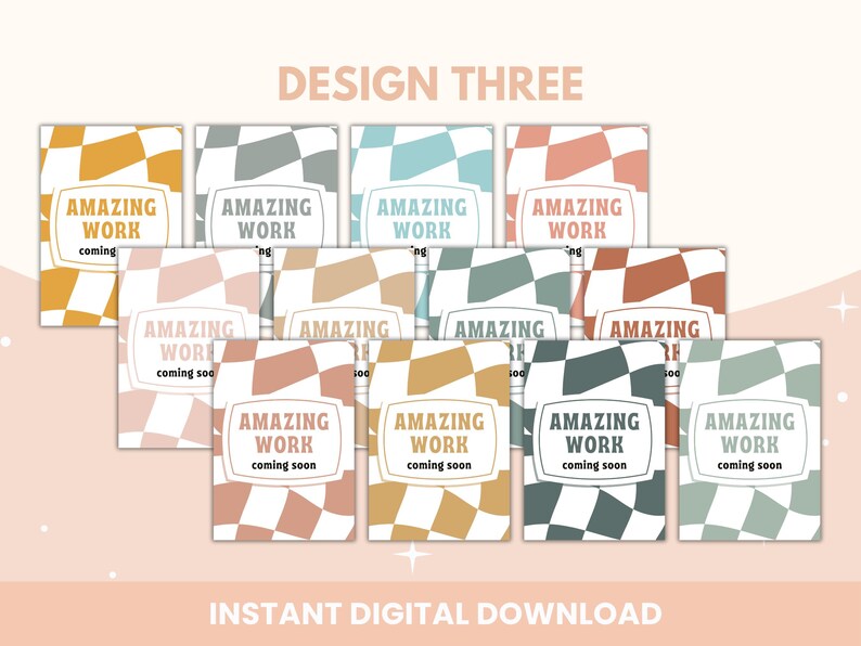 Boho Amazing Work Coming Soon Posters Display | Groovy Classroom Poster ...
