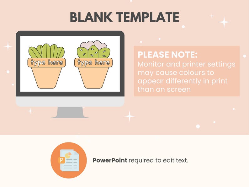Cactus Classroom Birthday Display: Succulent Plants (digital Download ...