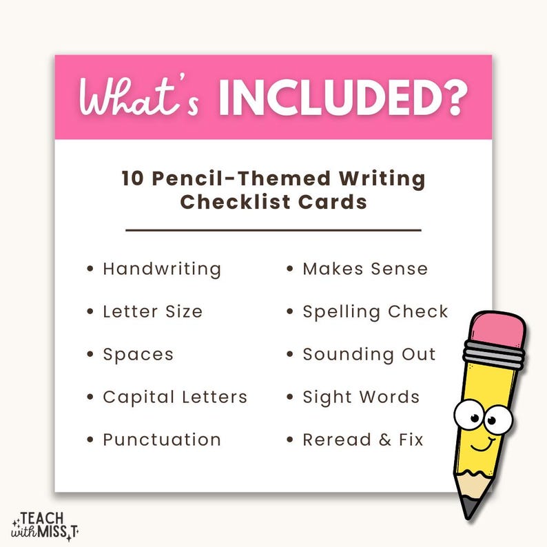 Primary Writing Checklist for Editing | Sentence Writing Anchor Chart ...