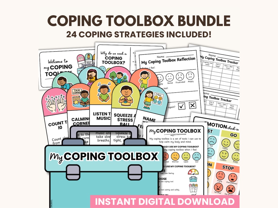 Coping Strategies Toolbox Bundle | Self-regulation | Social Emotional ...
