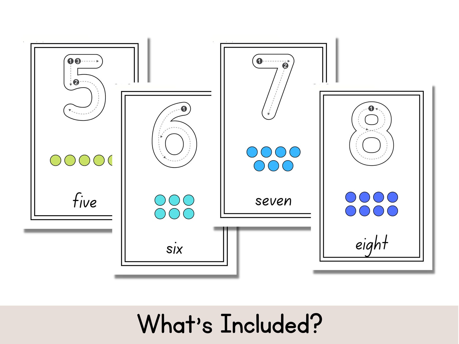 Number Formation Tracing Cards Printable | Montessori Learning ...