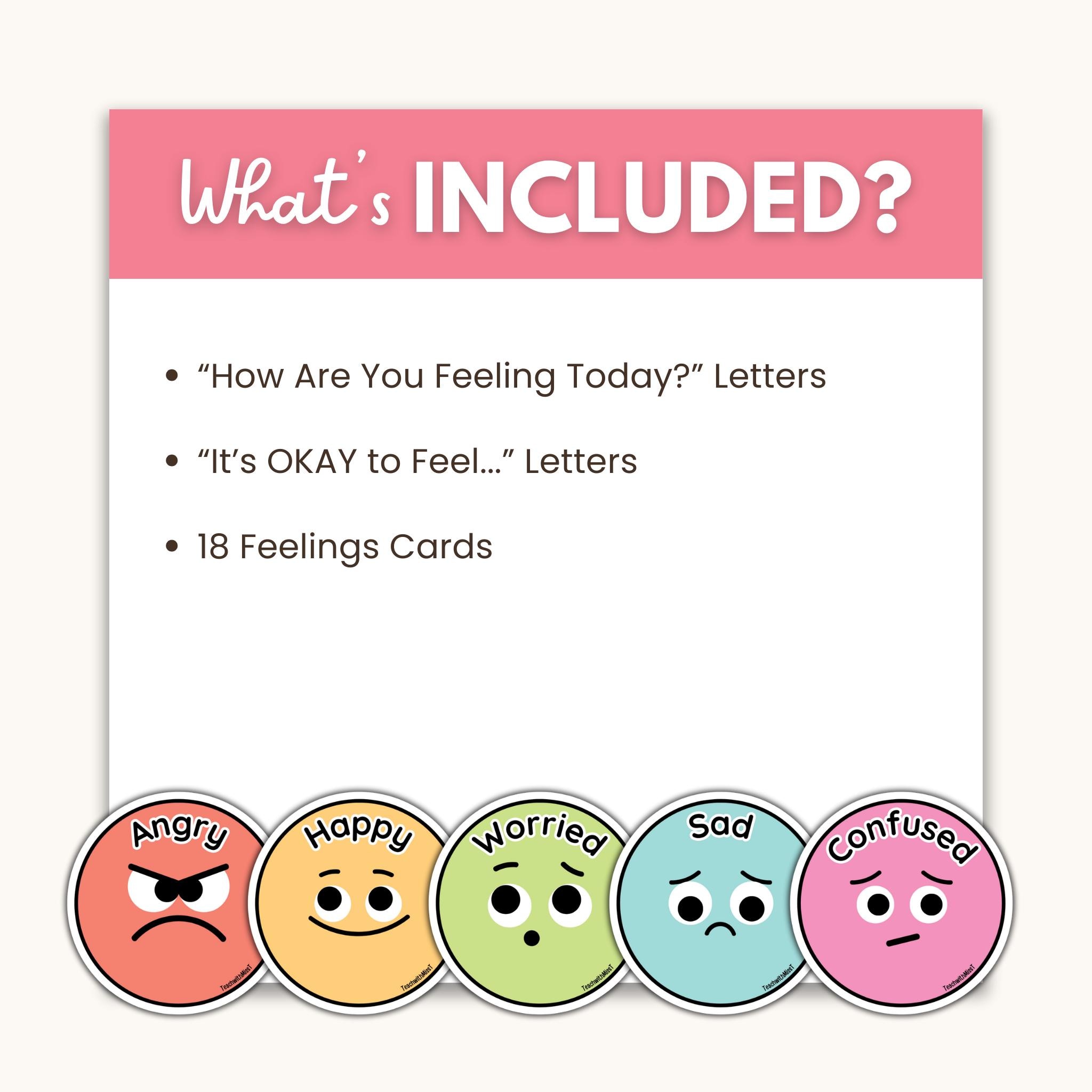Feelings Bulletin Board Kit: Social Emotional Learning, Rainbow ...