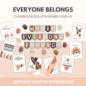Harmony Day Bulletin Board Display Bundle | Inclusive Classroom Poster ...