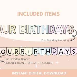 Pastel Gingham Classroom Birthday Display (digital Download) - Etsy