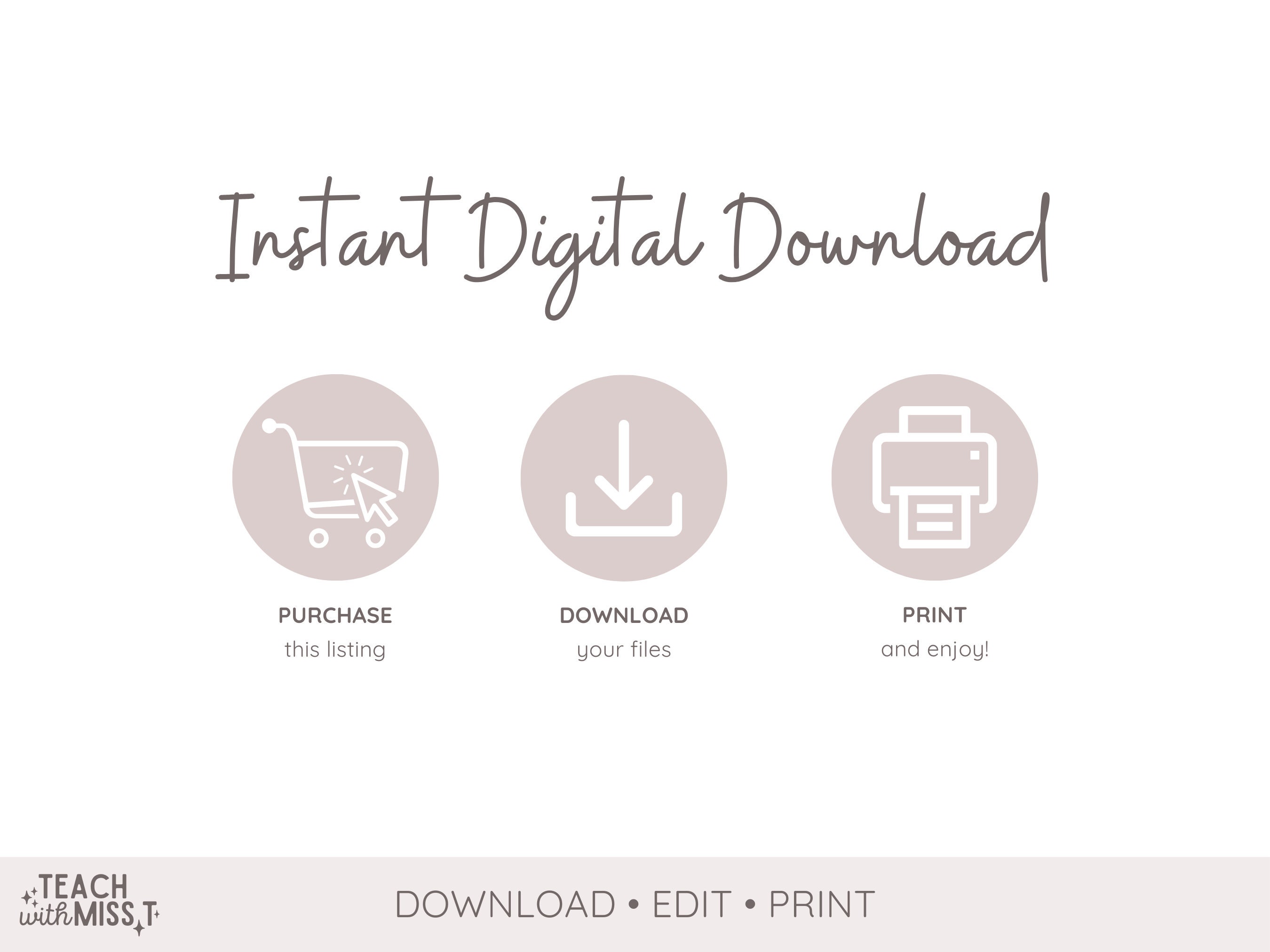 Music Notes Poster Set: Classroom Decor (digital Download) - Etsy