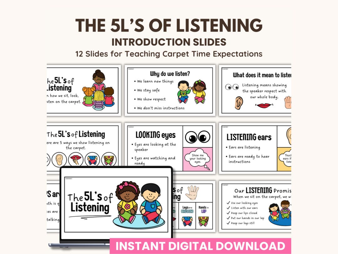 The 5 L’s of Listening – Introduction Slides | Whole Body Listening ...