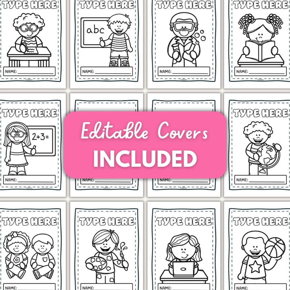 Student Book Covers | Workbook Covers | Subject Covers | Classroom ...