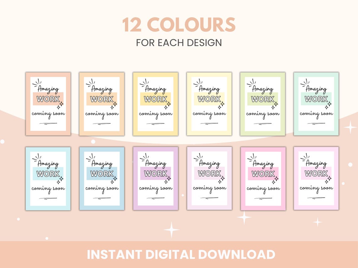 Amazing Work Coming Soon Posters | Classroom Student Work Display ...