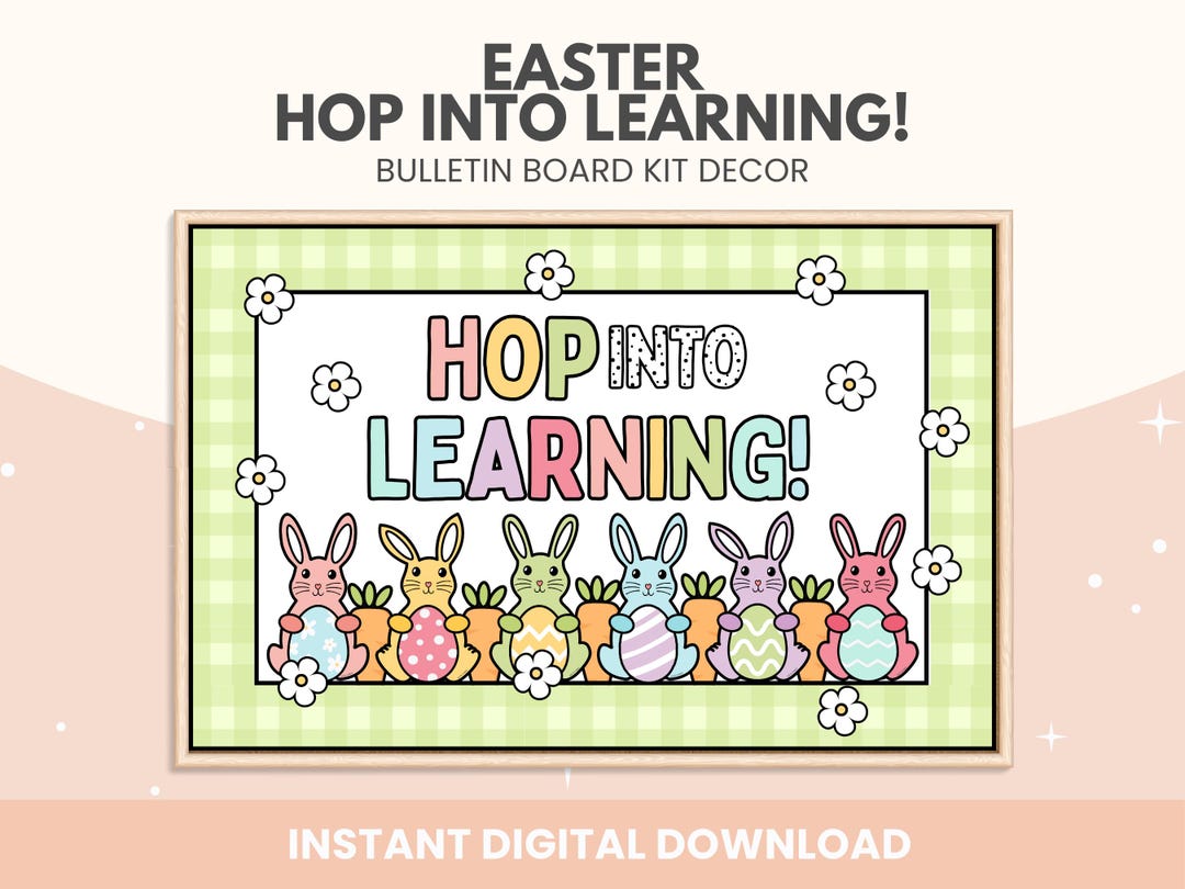 Easter Classroom Bulletin Board Kit: Classroom Decor (digital Download ...