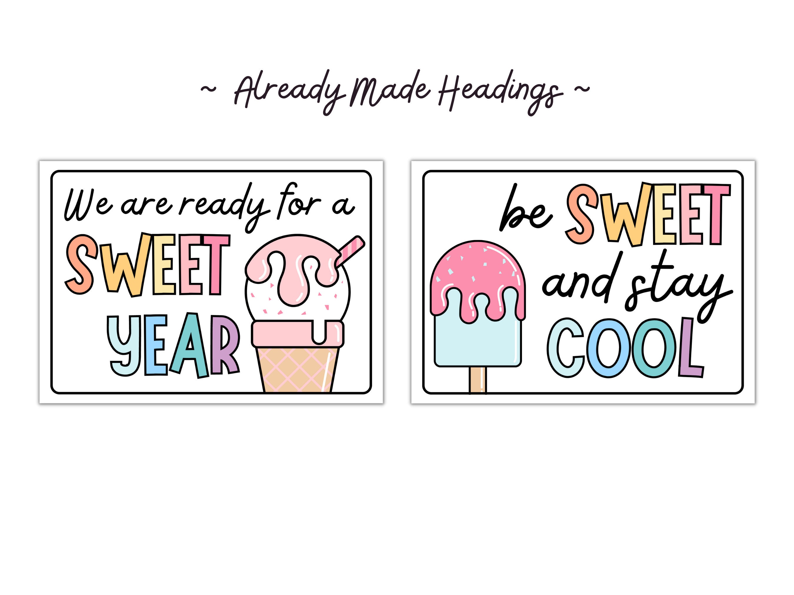 Ice Cream Classroom Door Display Summer Classroom Decor - Etsy