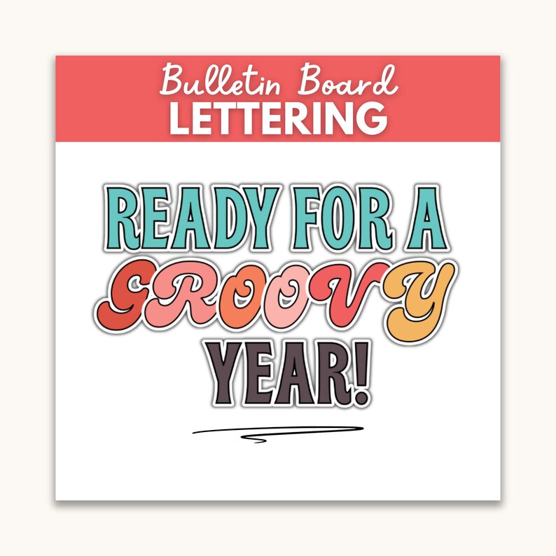 Groovy Back to School Bulletin Board Kit: Retro Classroom Decor ...