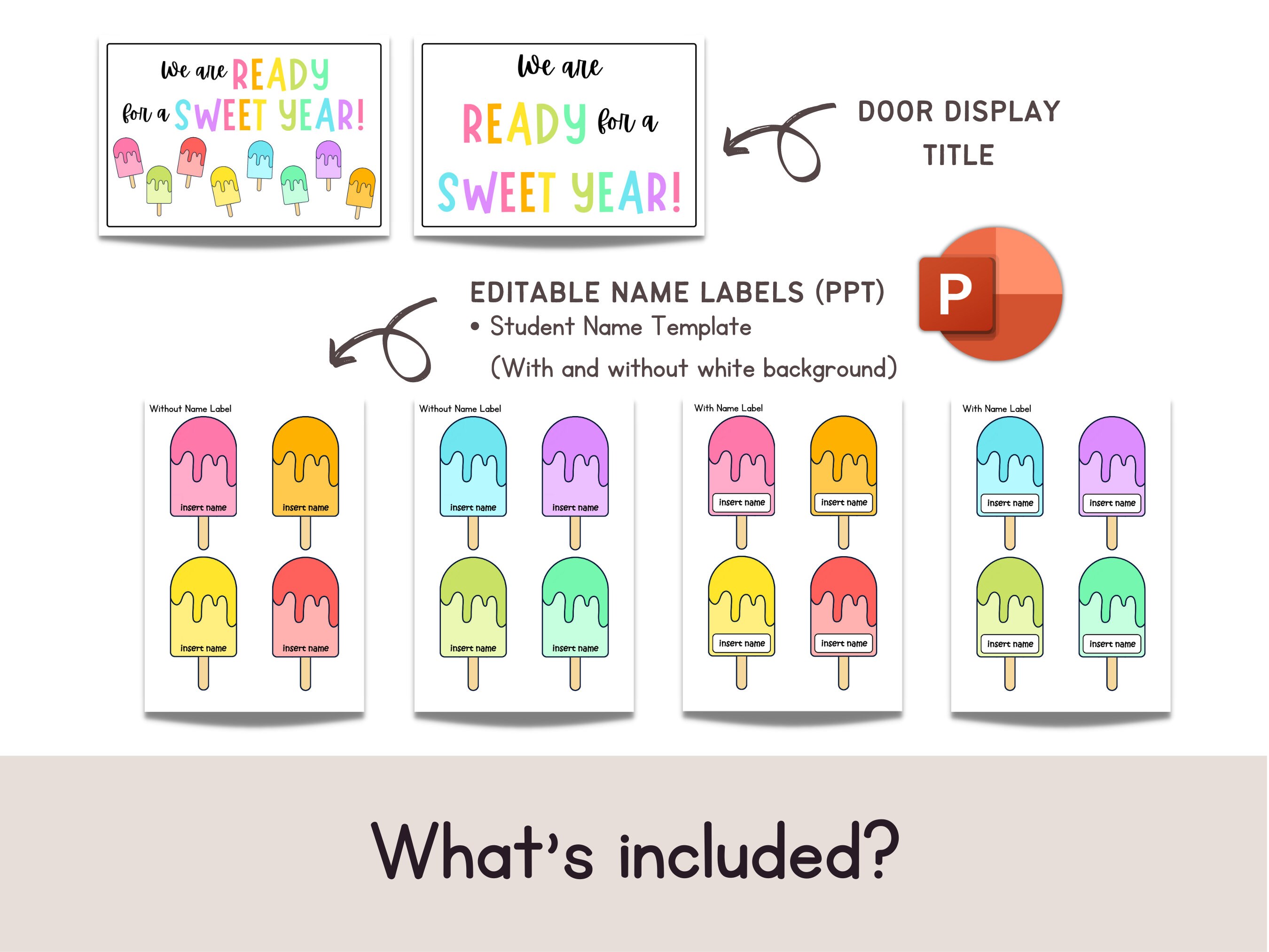 Ice Pop Classroom Door Display: Summer Classroom Decor (digital ...