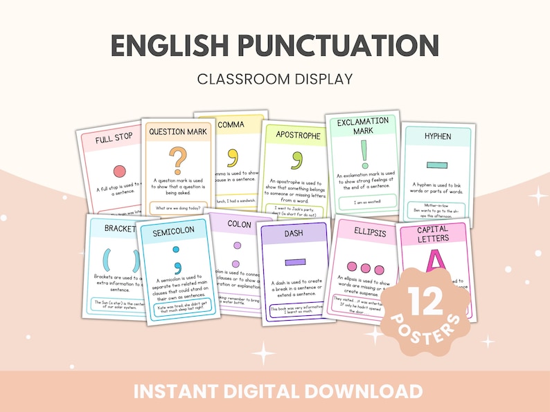 Punctuation Posters | Punctuation Marks and When to Use Them ...