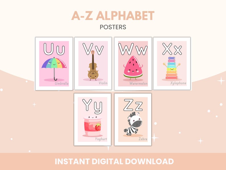 Alphabet Poster Classroom, Alphabet Wall Hanging, Classroom Posters ...