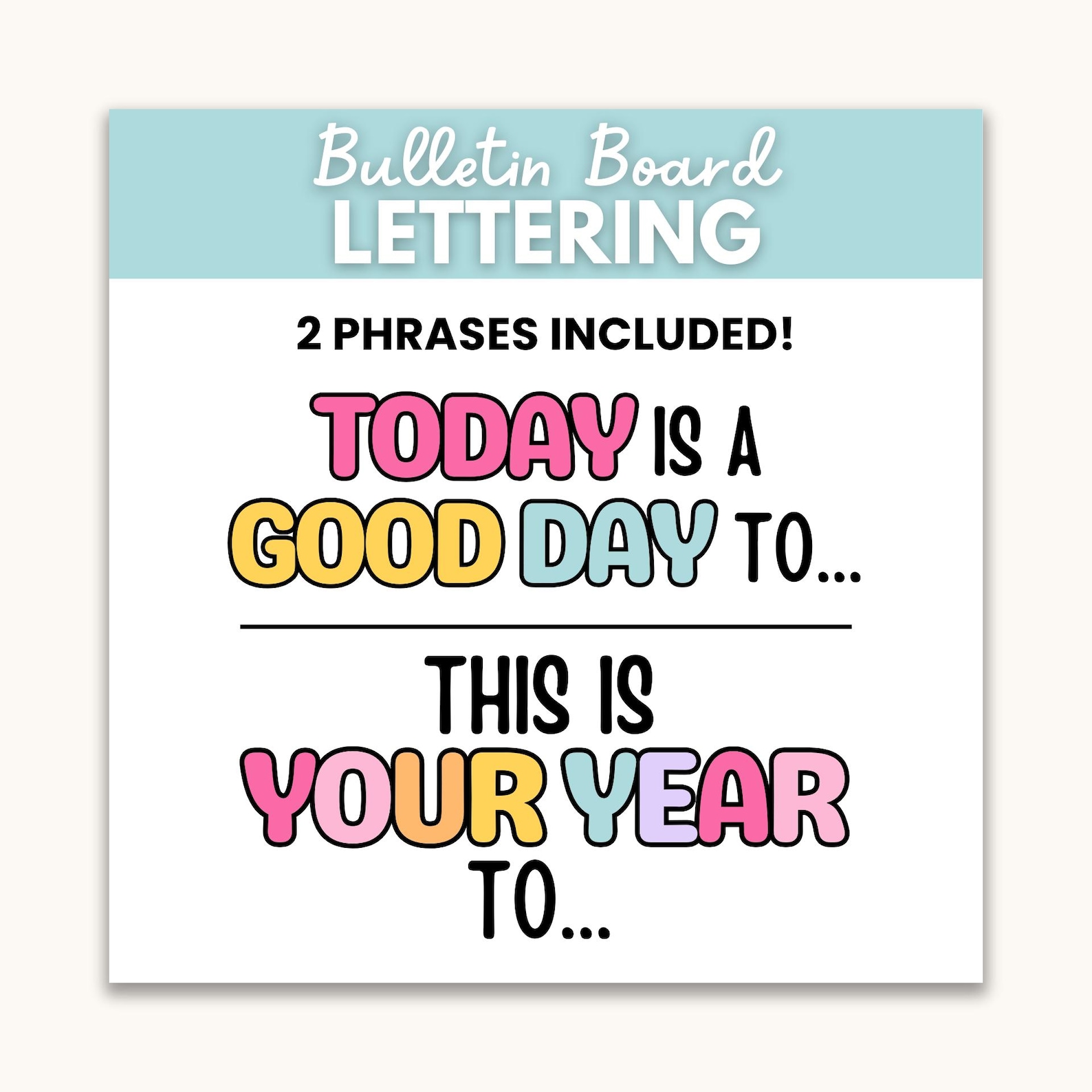 Motivational Bulletin Board Kit: Classroom Decor (digital Download) - Etsy