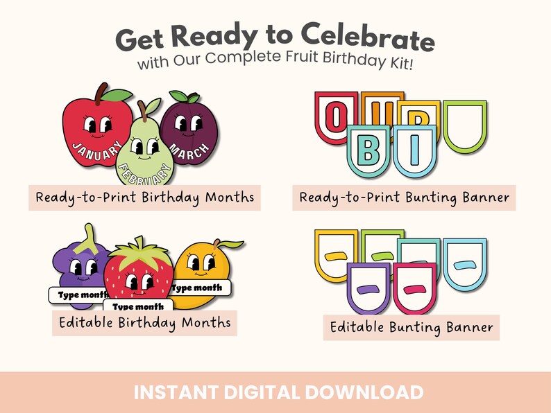 Fruit Fiesta Classroom Birthday Display | Classroom Bulletin Board ...