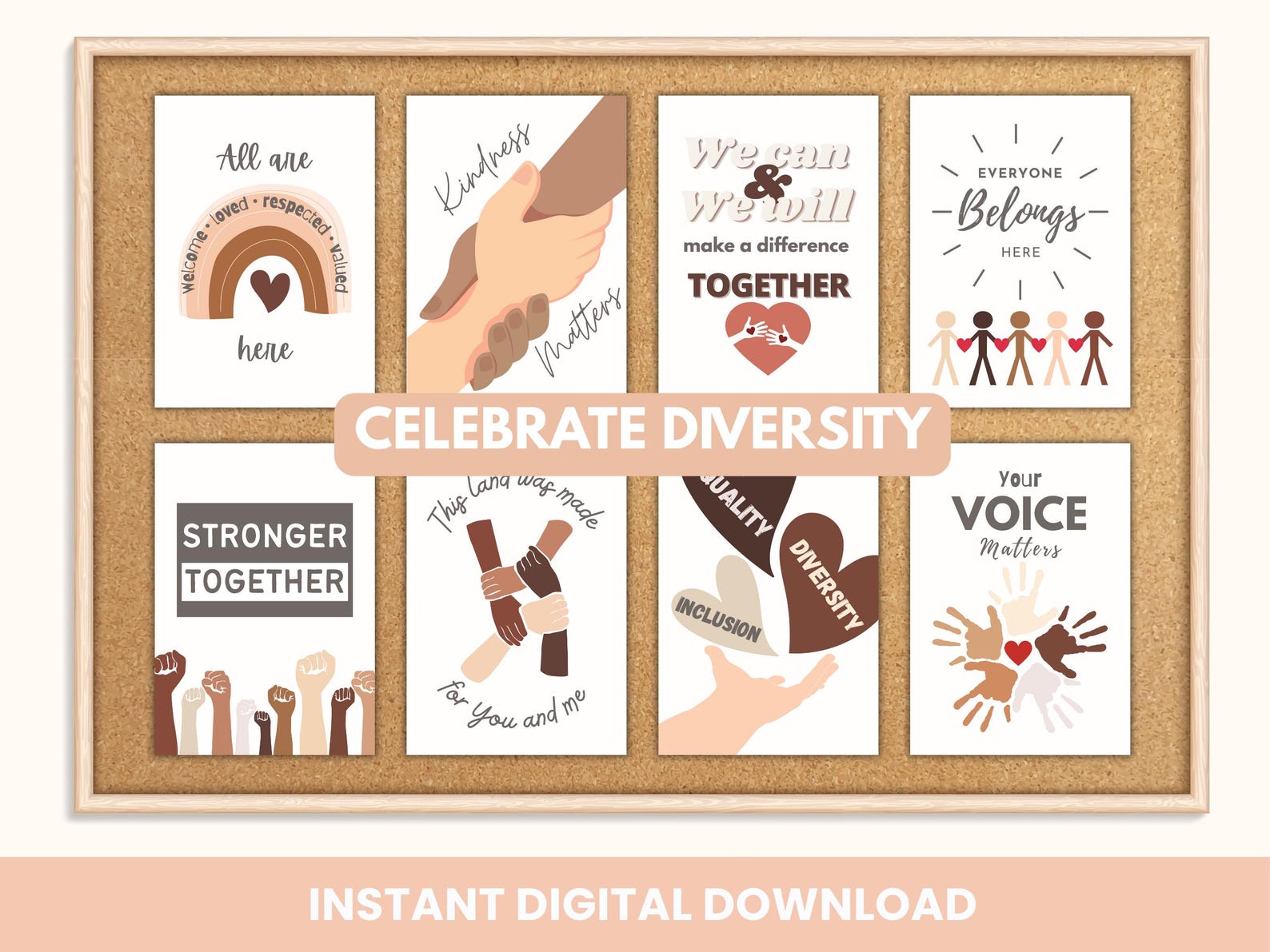 Diversity & Inclusion Classroom Poster Bundle (digital Download) - Etsy