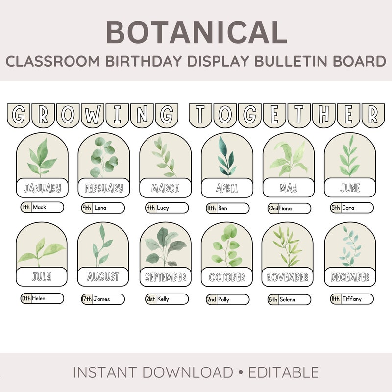 Botanical Classroom - Etsy UK