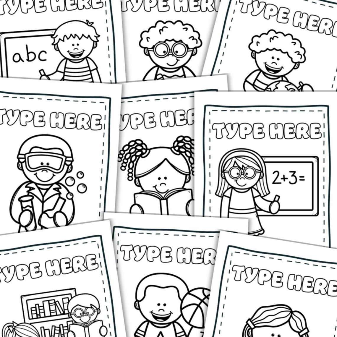 Student Book Covers | Workbook Covers | Subject Covers | Classroom ...