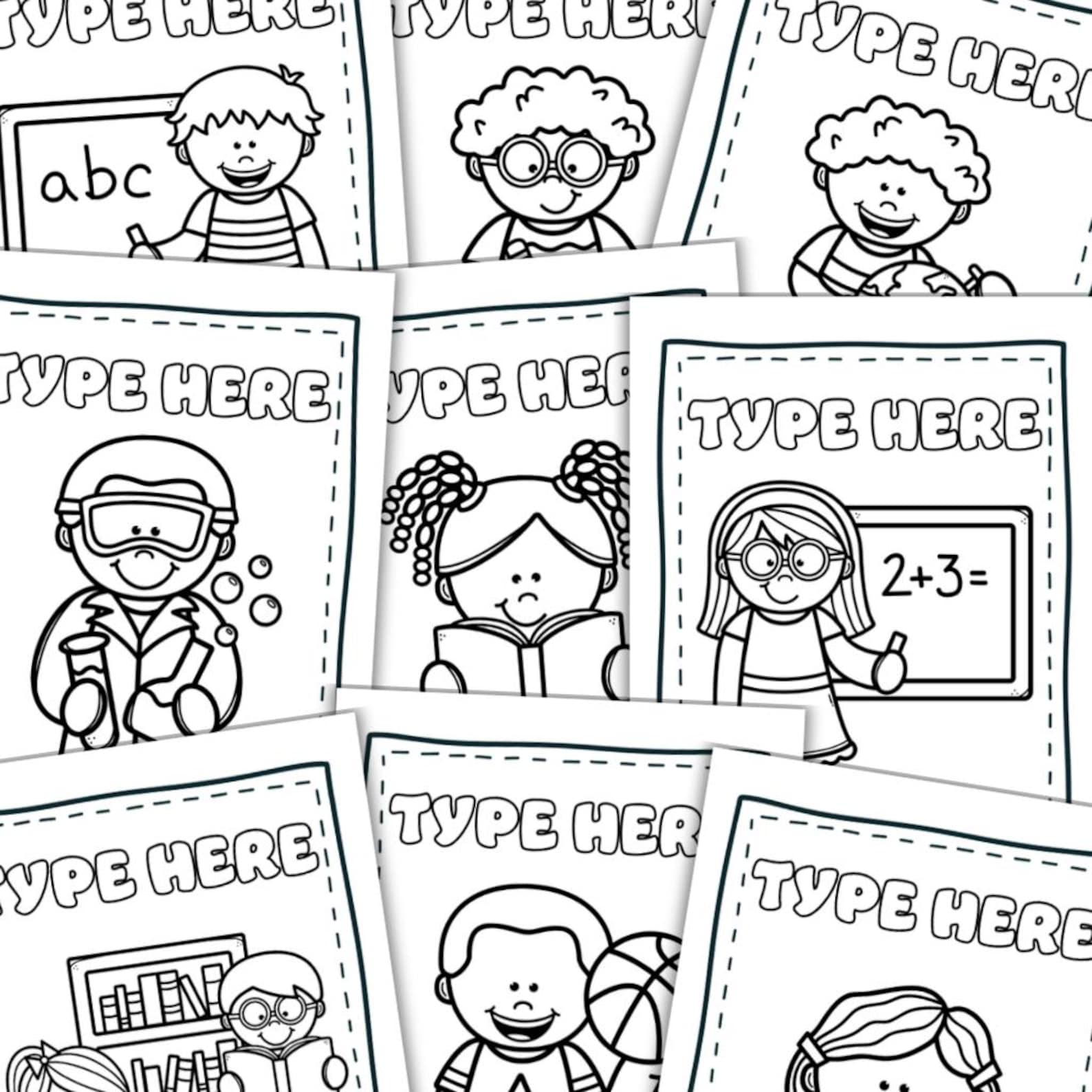 Student Book Covers | Workbook Covers | Subject Covers | Classroom ...
