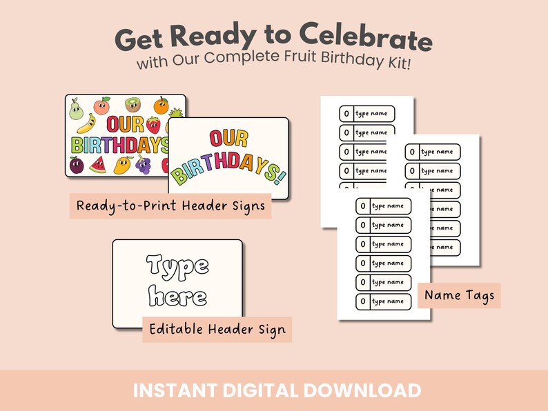 Fruit Fiesta Classroom Birthday Display | Classroom Bulletin Board ...