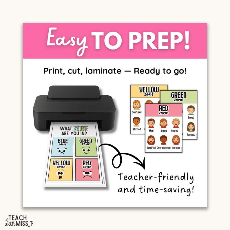 Self-regulation Check-in Charts | Emotional Regulation Tools ...