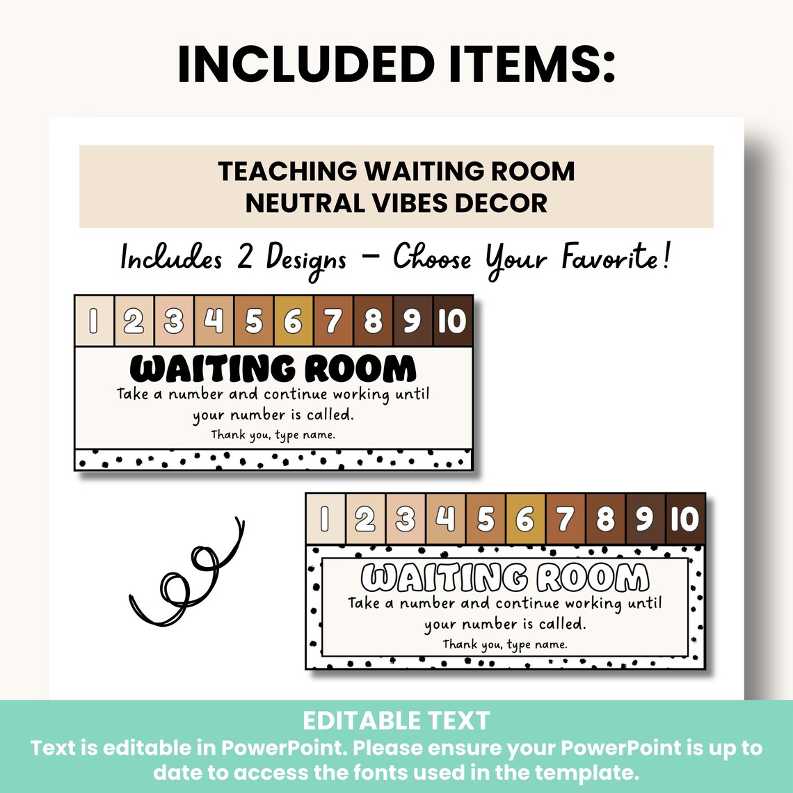 Neutral Classroom Decor Set: Editable Teacher Printables (digital ...