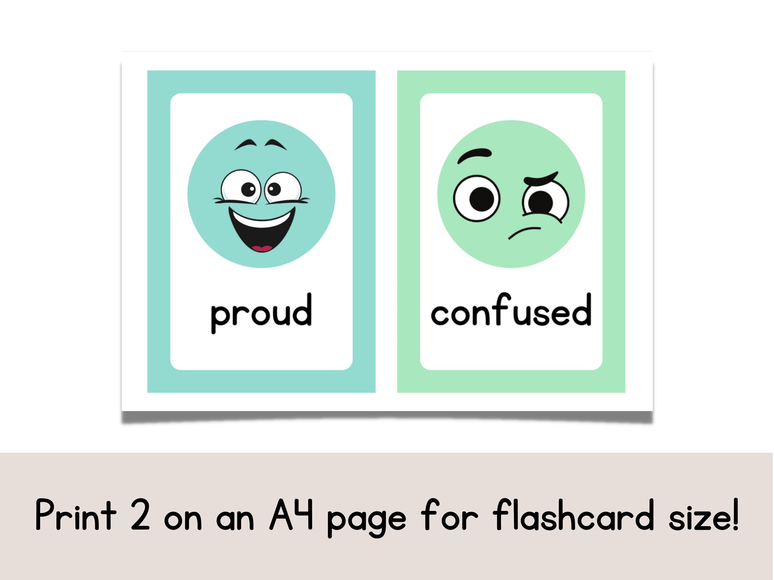 Feelings Flashcards for Kids: Classroom Decor (digital Download) - Etsy ...