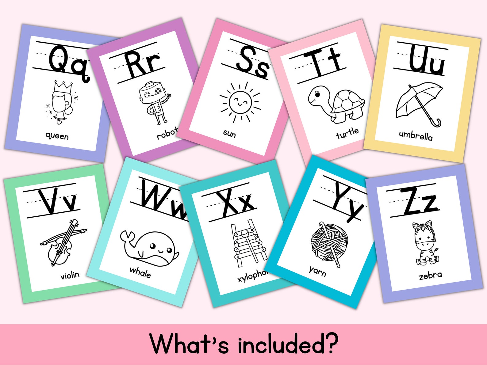 Simple Alphabet Posters for Classroom Display Alphabet - Etsy