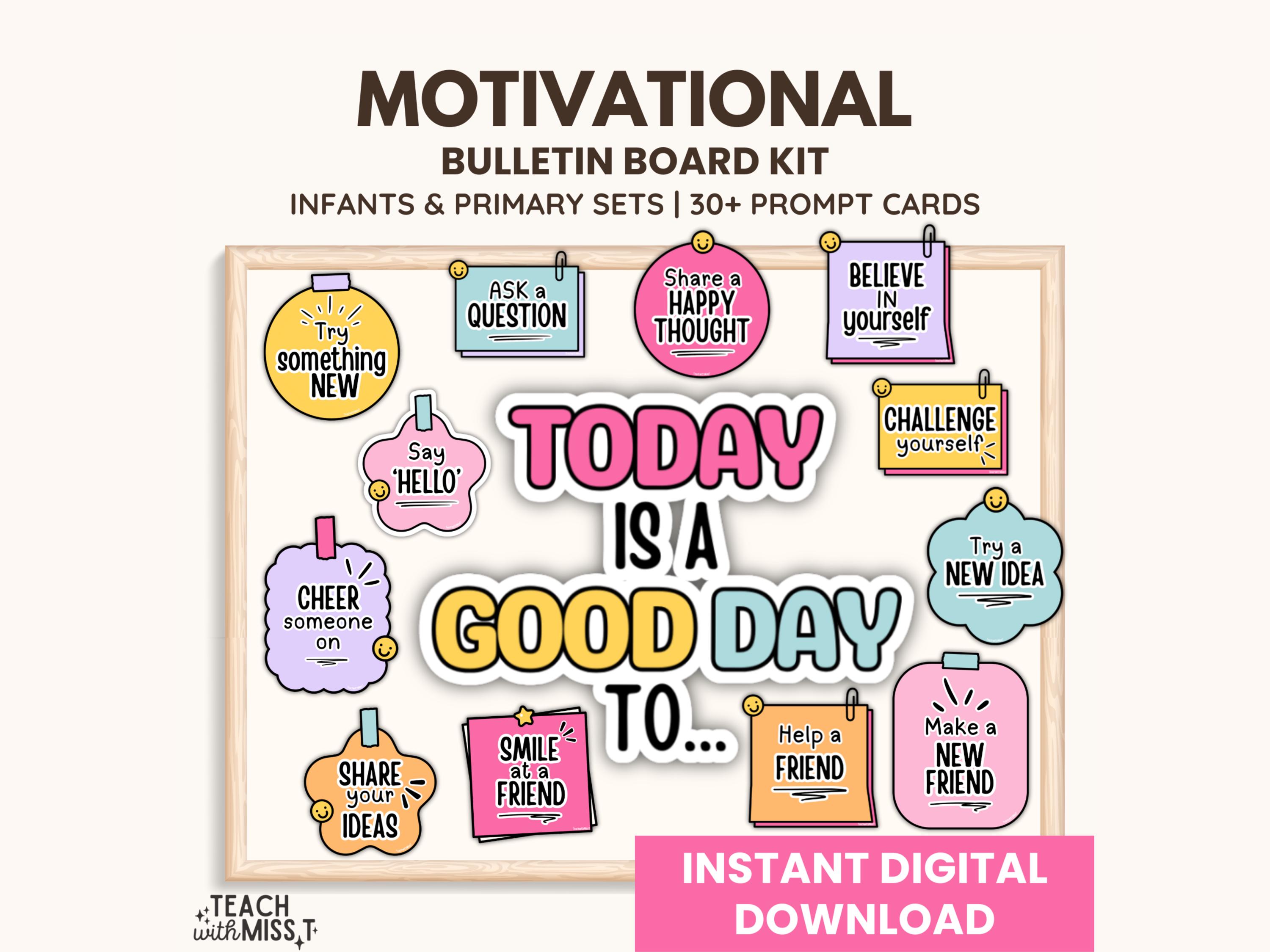Motivational Bulletin Board Kit: Classroom Decor (digital Download) - Etsy