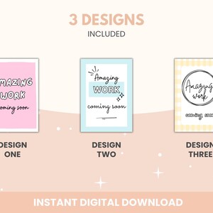 Amazing Work Coming Soon Posters | Classroom Student Work Display ...