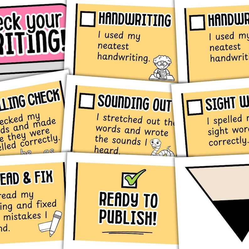 Primary Writing Checklist for Editing | Sentence Writing Anchor Chart ...