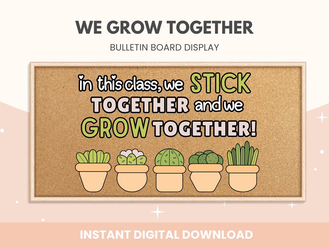 Cactus Bulletin Board Display | Succulent Plant Back to School Display ...
