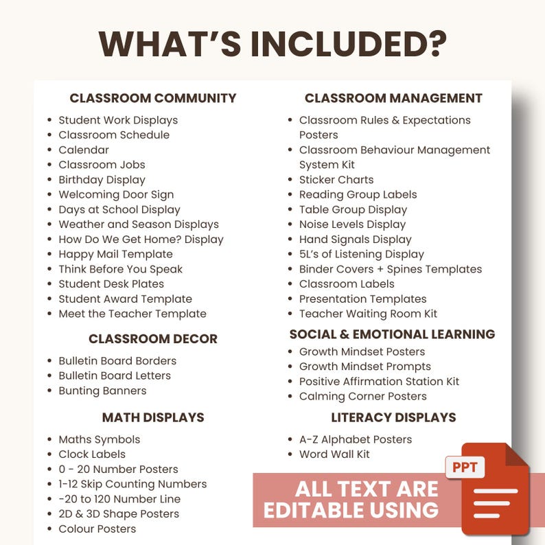 Groovy Boho Daisy Classroom Decor Bundle | Editable Classroom ...