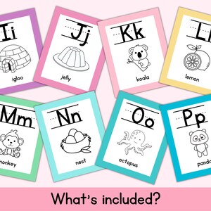 Simple Alphabet Posters for Classroom Display Alphabet - Etsy
