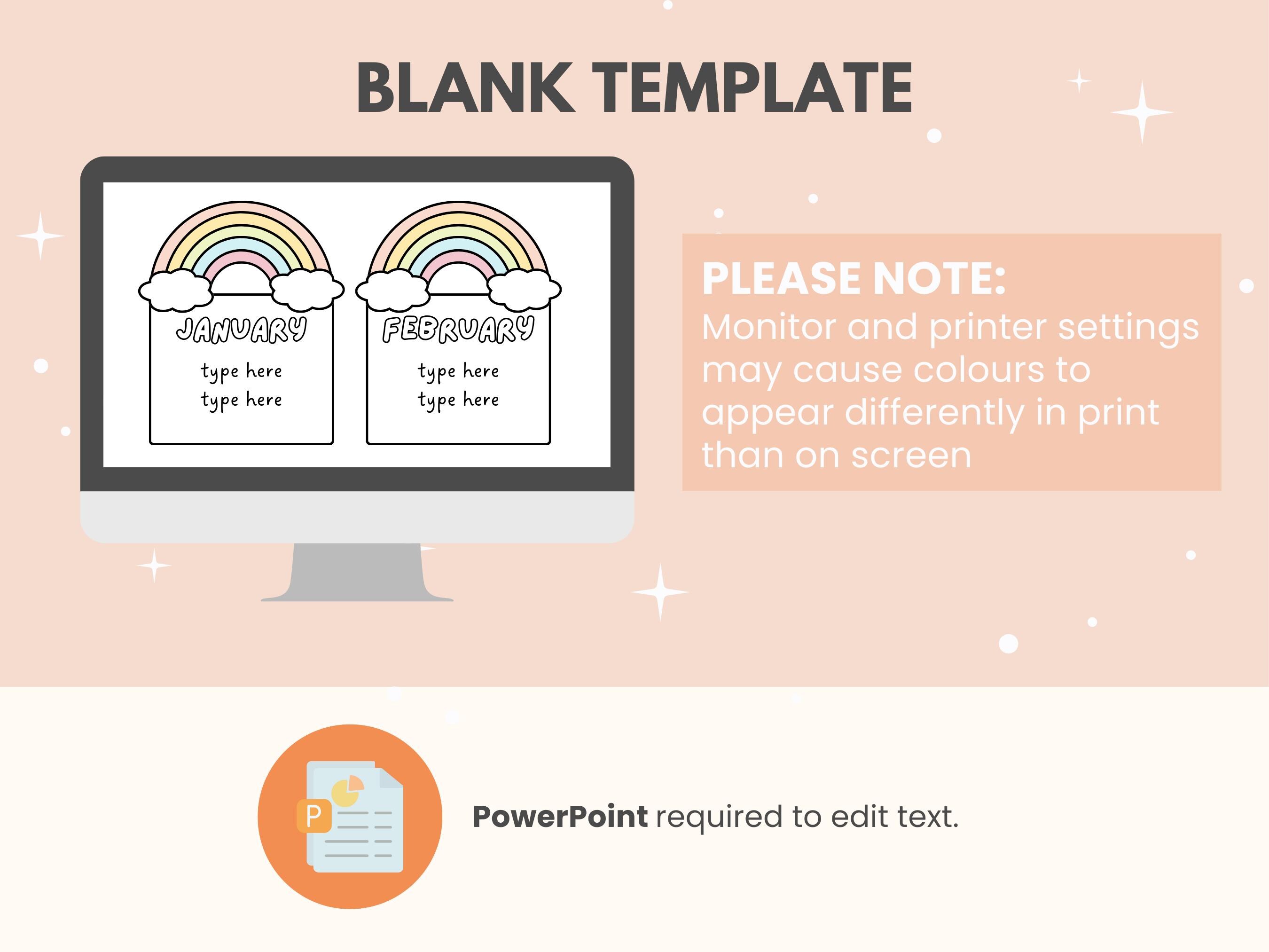 Rainbow Classroom Birthday Bulletin Board (digital Download) - Etsy