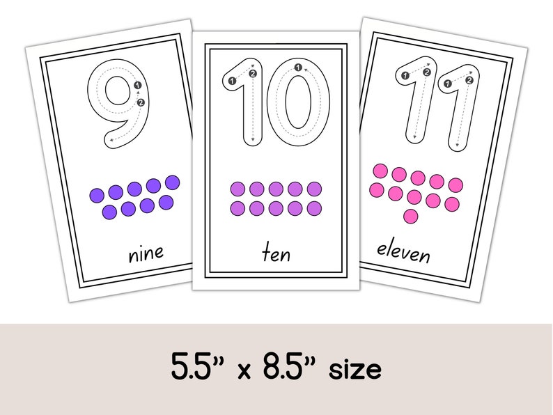 Number Formation Tracing Cards Printable | Montessori Learning ...