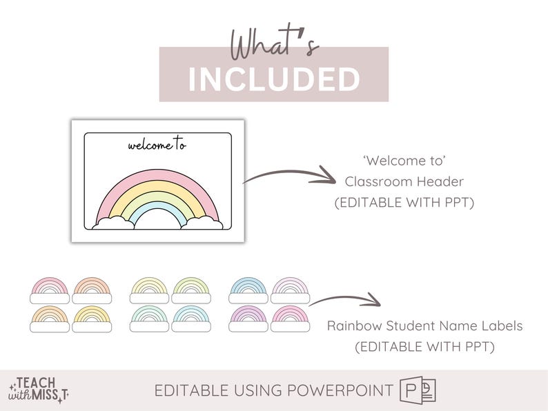 Pastel Rainbow Classroom Door Display Classroom Door Sign Classroom ...