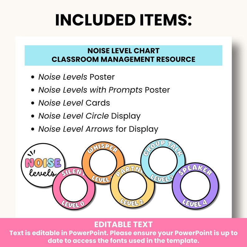 Classroom Noise Level Chart: Composition Notebook Theme Classroom Decor ...