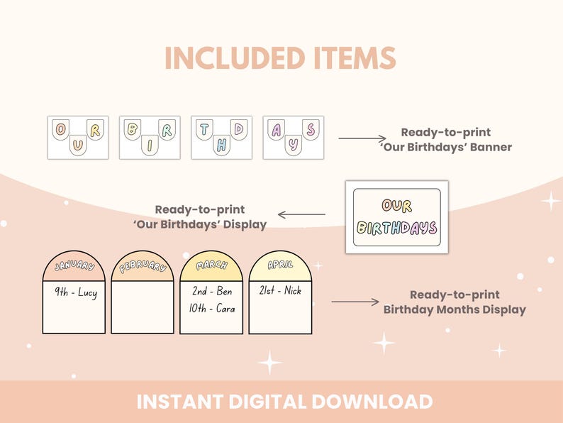 Pastel Rainbow Classroom Birthday Display Bulletin Board | Back to ...