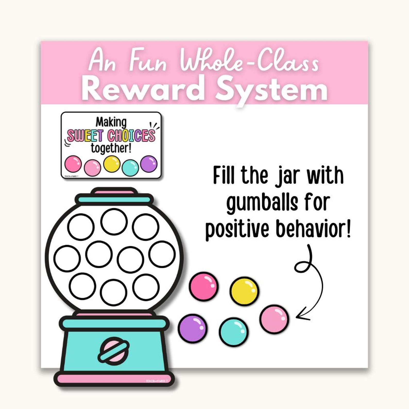 Gumball Classroom Reward System: Positive Behavior Management (digital ...