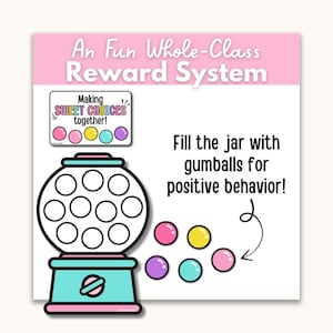 Gumball Classroom Reward System: Positive Behavior Management (digital ...