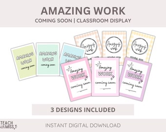 Amazing Work Bulletin Board Display Rainbow Sprinkles - Etsy