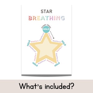 Star Breathing Poster Mindfulness Breathing Mental Health - Etsy