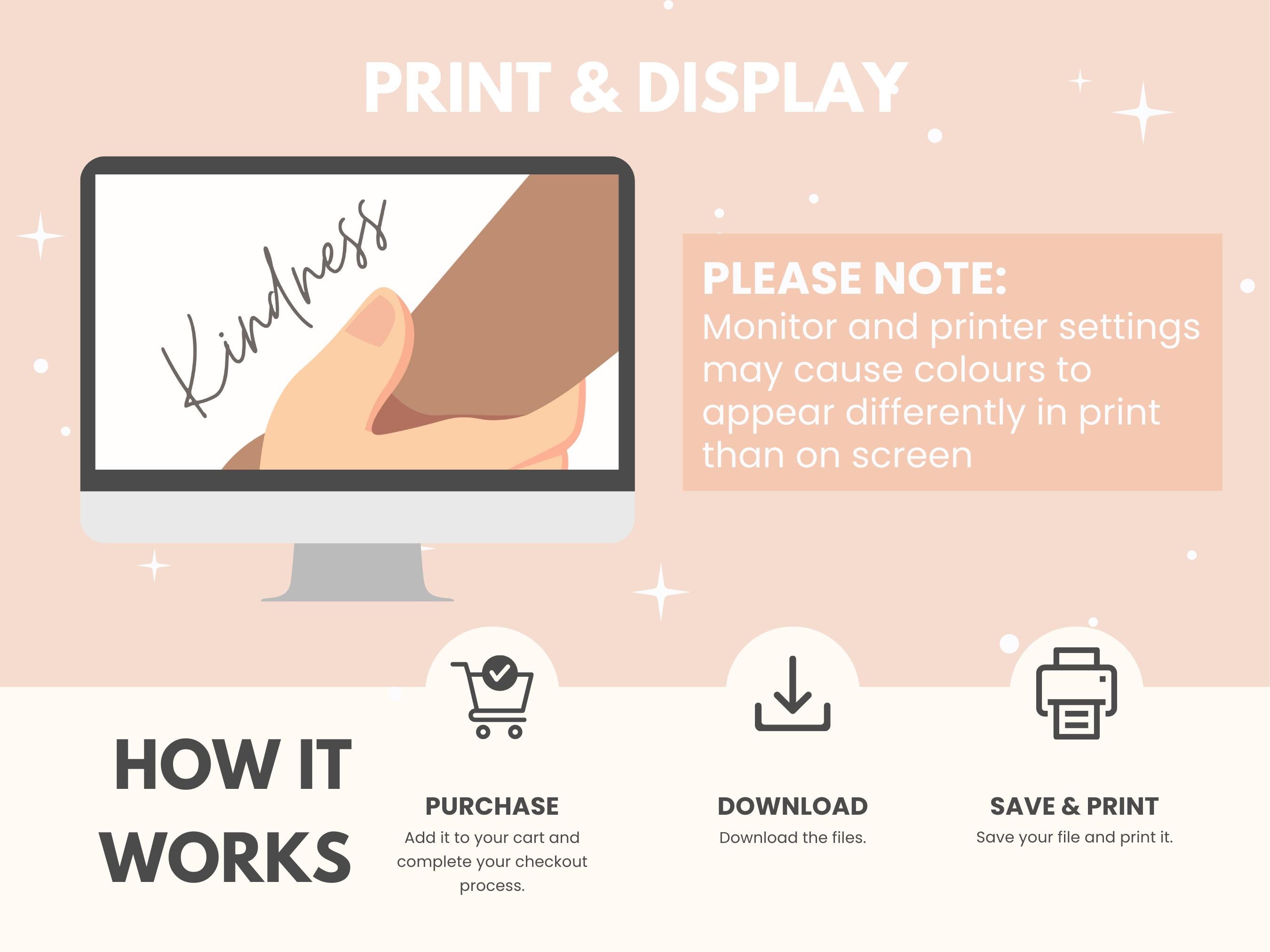 Kindness Matters Classroom Poster: Diversity & Inclusion Art (digital ...