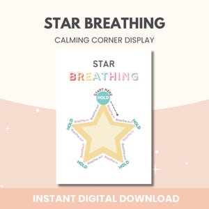 Star Breathing Poster: Calming Corner Decor (digital Download) - Etsy