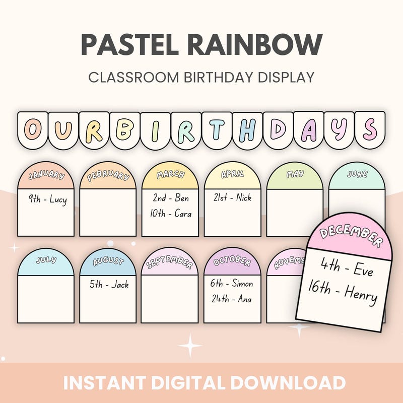 Classroom Birthday - Etsy